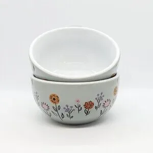 David's Tea | Dining | Davids Tea Set Of Two Flowers Jolly Tea Cups ...